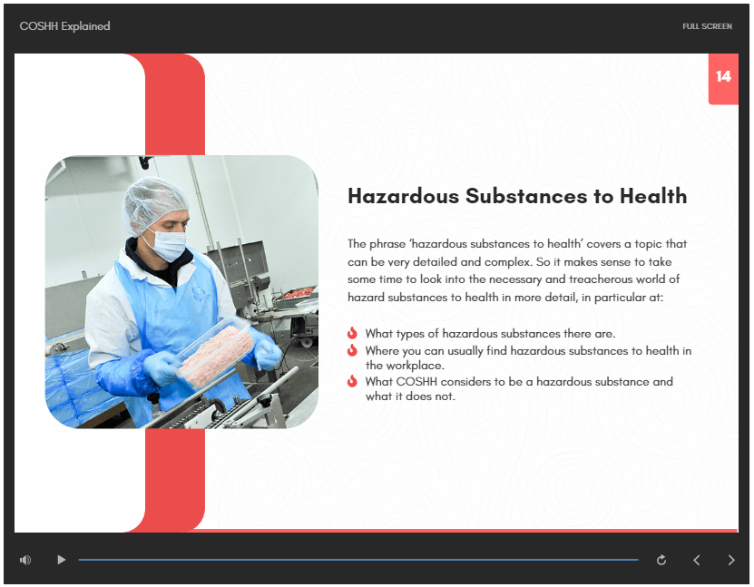 COSHH Risk Management & Control Measures | Online Course