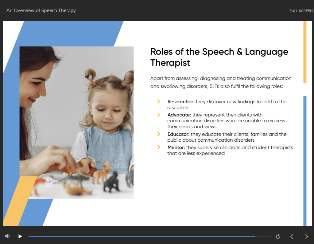 Speech and Language Therapy | Online Course & Certification