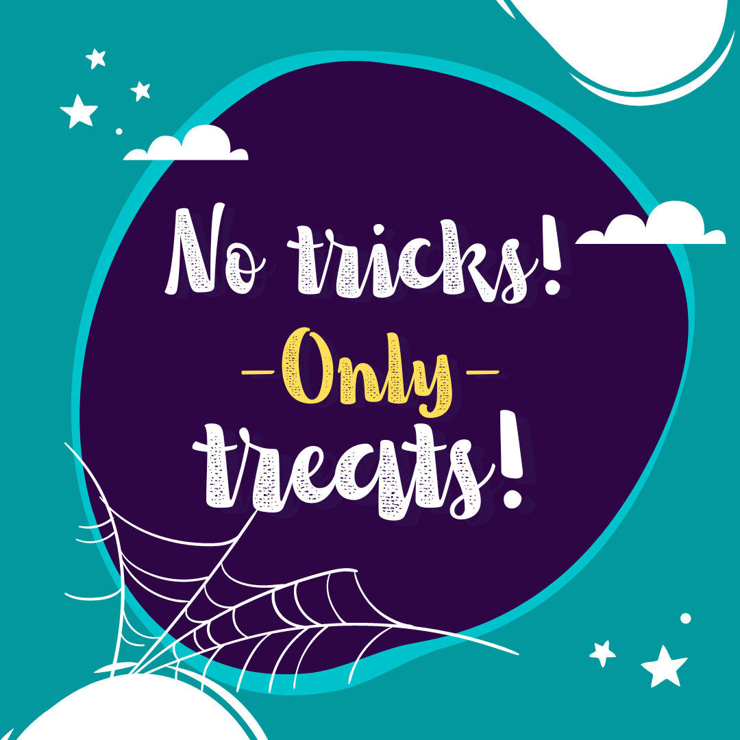 No tricks! Only treats! £7.99 – Training Express